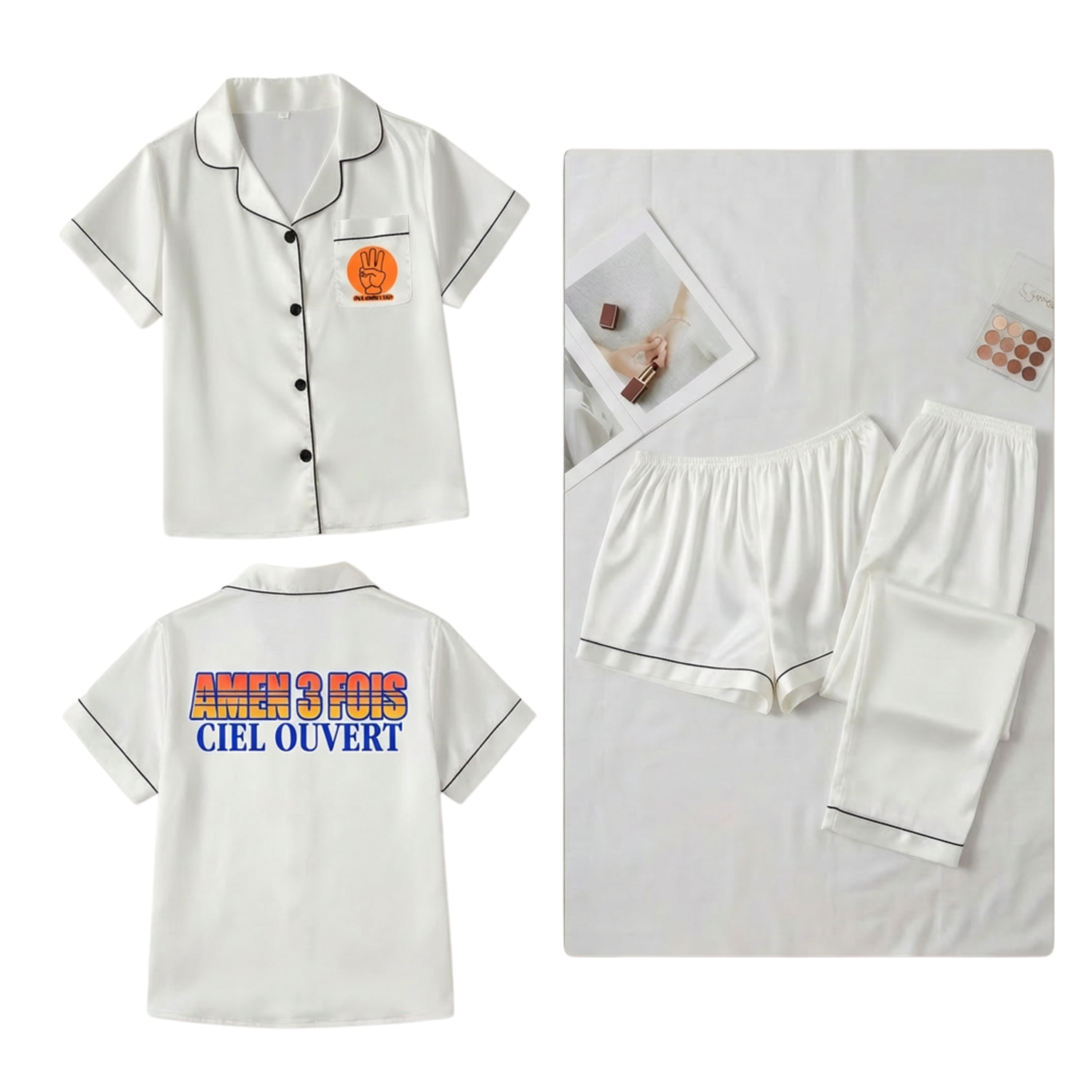 Pajama Set for Women - Amen 3 Fois “Ciel Ouvert” - Amen 3 fois